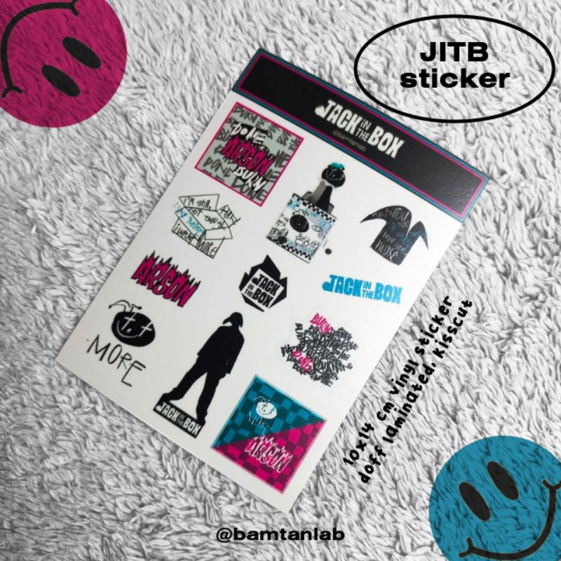 Jual JACK IN THE BOX STICKER SET / STIKER J-HOPE BTS | Shopee Indonesia