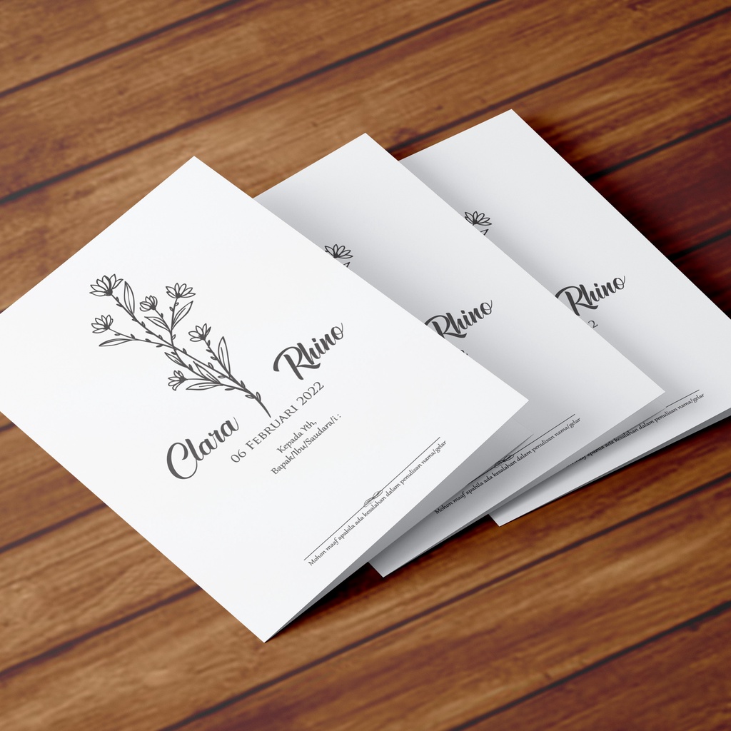 Jual Undangan Pernikahan Rustic Unik Murah & Elegan | Shopee Indonesia