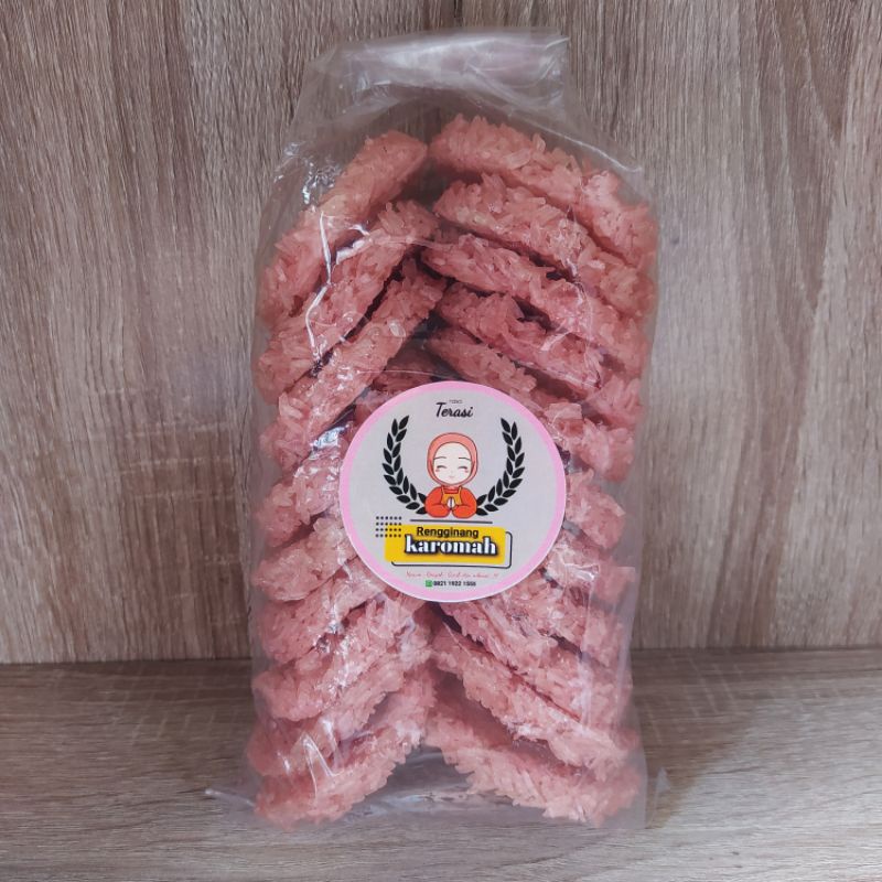 Jual Ranginang / rengginang mentah rasa terasi 500gr enak renyah gurih ...