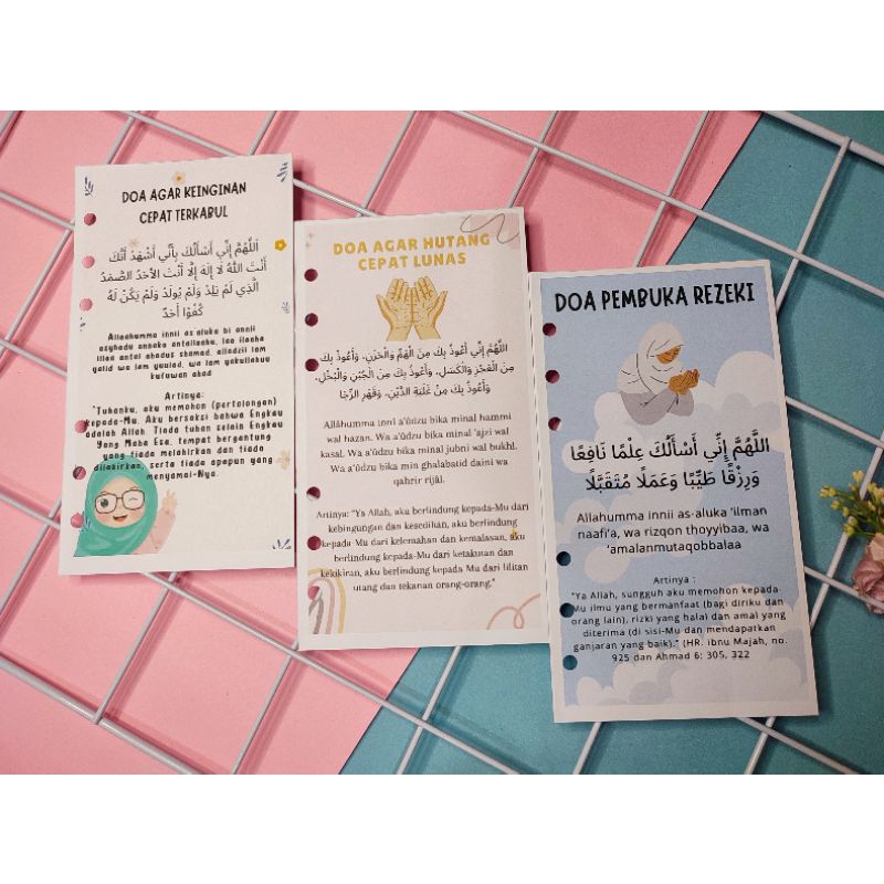 Jual Loose Leaf Kertas Isian Binder A6 Konten Doa Refill Notes Notebook ...