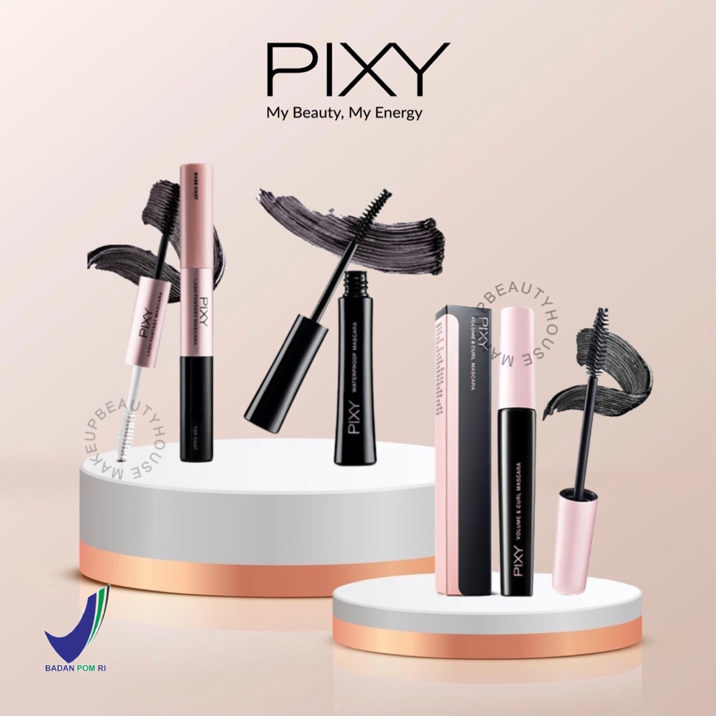 Jual PIXY Waterproof Mascara 7ml / Lash Fantasy Mascara 12ml / Volume ...