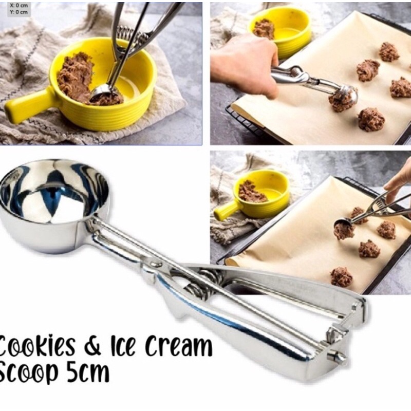 Jual Scoop Ice Cream 5cm Sekop Es Krim Adonan Kue Sendok scope | Shopee Indonesia
