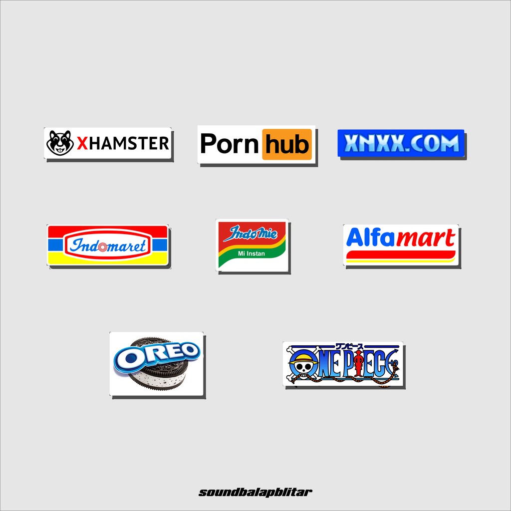 Jual Stiker Motor Indomie Alfamart PornHun Xhamster (bijian) | Shopee ...