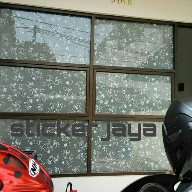 Jual sticker stiker sanblas motif batik siker kaca film motif stiker ...