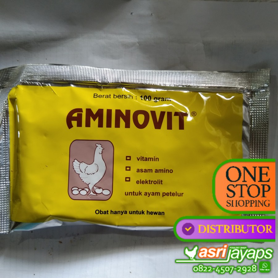 Jual Obat Vitamin Ayam Petelur Aminovit 100 gr Medion | Shopee Indonesia