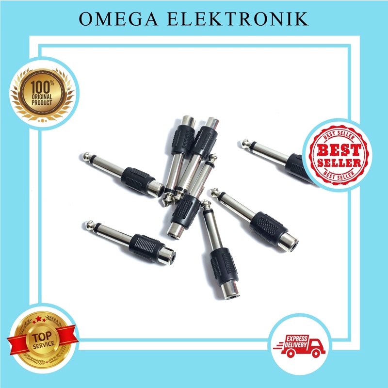 Jual Sambungan Jack RCA to Toa Mono PVC/Converter RCA to Akai Mono ...