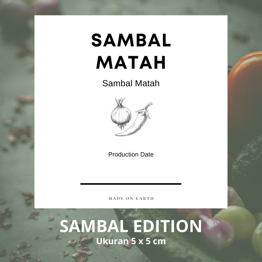 Jual Label Sticker Dapur Sambal Chili Oil Garlic | Shopee Indonesia