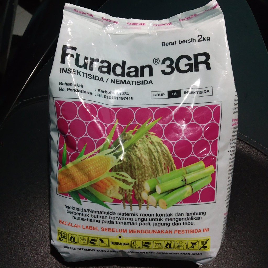 Jual FURADAN 3GR INSEKTISIDA / NEMATISIDA FMC KEMASAN PABRIK 2 KG | Shopee Indonesia
