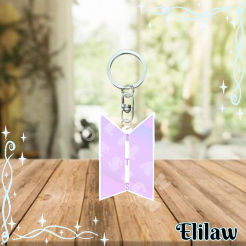 Jual BTS Key Chain~ Ganci Kpop Gantungan Kunci Akrilik Logo K-Pop BTS ...