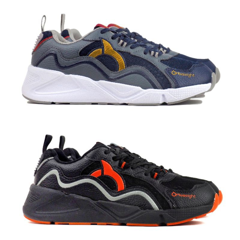 Jual Sepatu Casual Sneakers Ortuseight WAVEZ - Navy Black Original ...