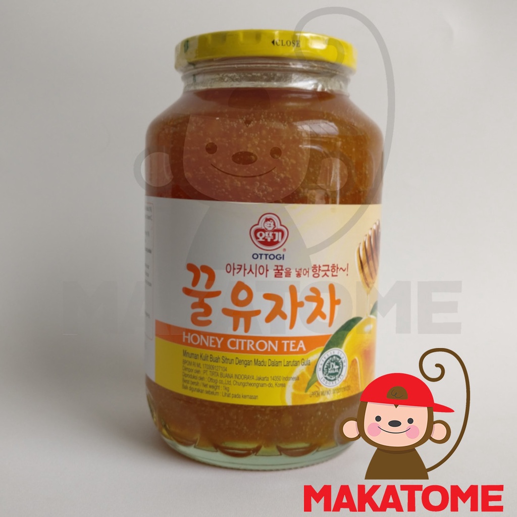 Jual Ottogi Honey Citron Tea 1kg 1000gr drink syrup sirup korea jeruk 1 ...