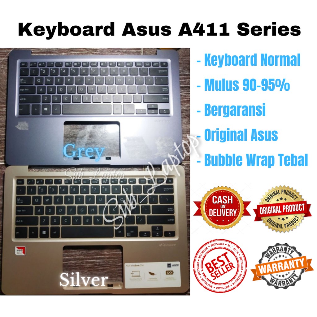 Jual Keyboard X411 A411 X411U X411UQ X411SC X411UV X411UA X411UN X411UF Frame Keyboard Mulus ...