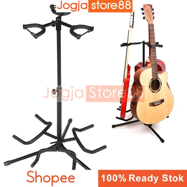 Jual Stand Gitar | Leher Yang Sisa Diatur Ketinggiannya Untuk 3 Gitar ...