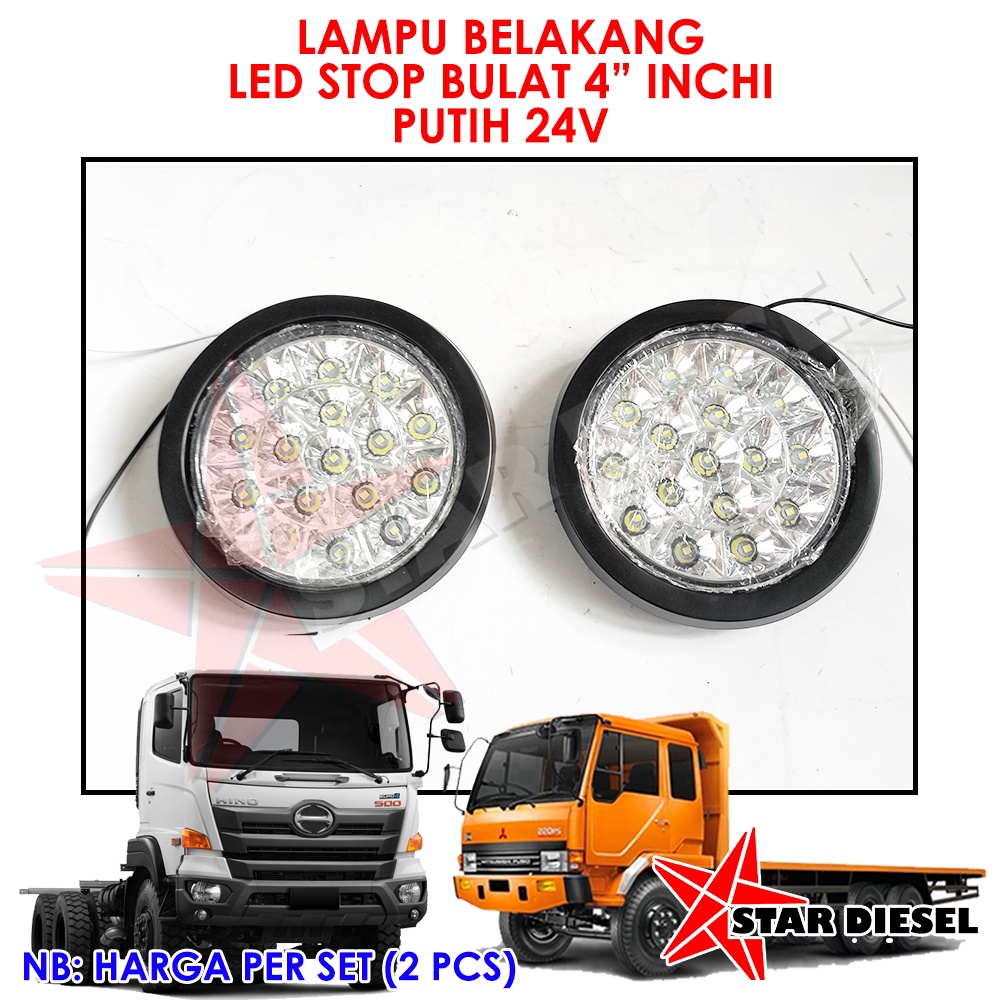 Jual LED BESAR MITSUBISHI FUSO CANTER INTERCOOLER LAMPU BELAKANG LED ...