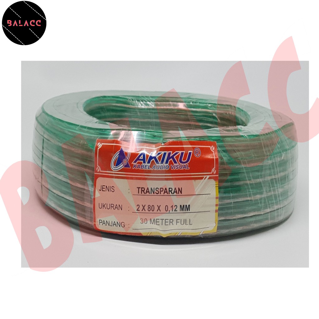 Jual Kabel Monster Kabel Transparan 2x80 Kabel Audio Speaker 30 Meter ...