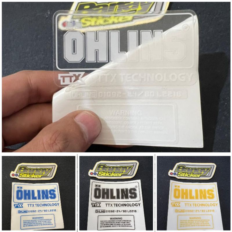 Jual STICKER OHLINS TTX STICKER SHOCK | Shopee Indonesia