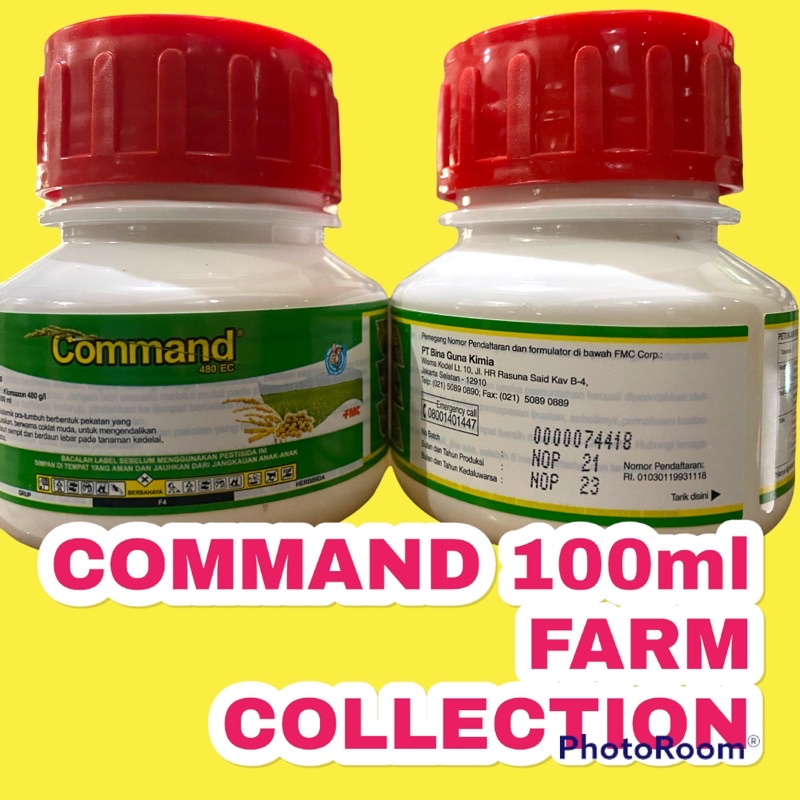 Jual Herbisida Padi COMMAND 100 ml 480EC Pra Tumbuh Exp: NOV 2023 SUDAH ...