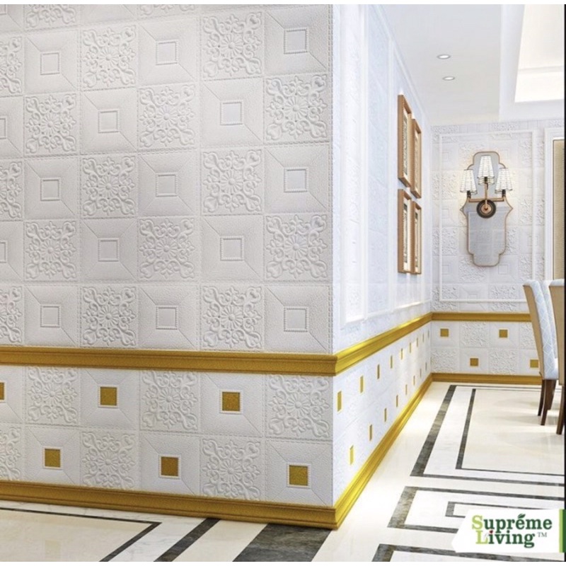 Jual Wallpaper dinding 3D foam motif batik premium | Shopee Indonesia