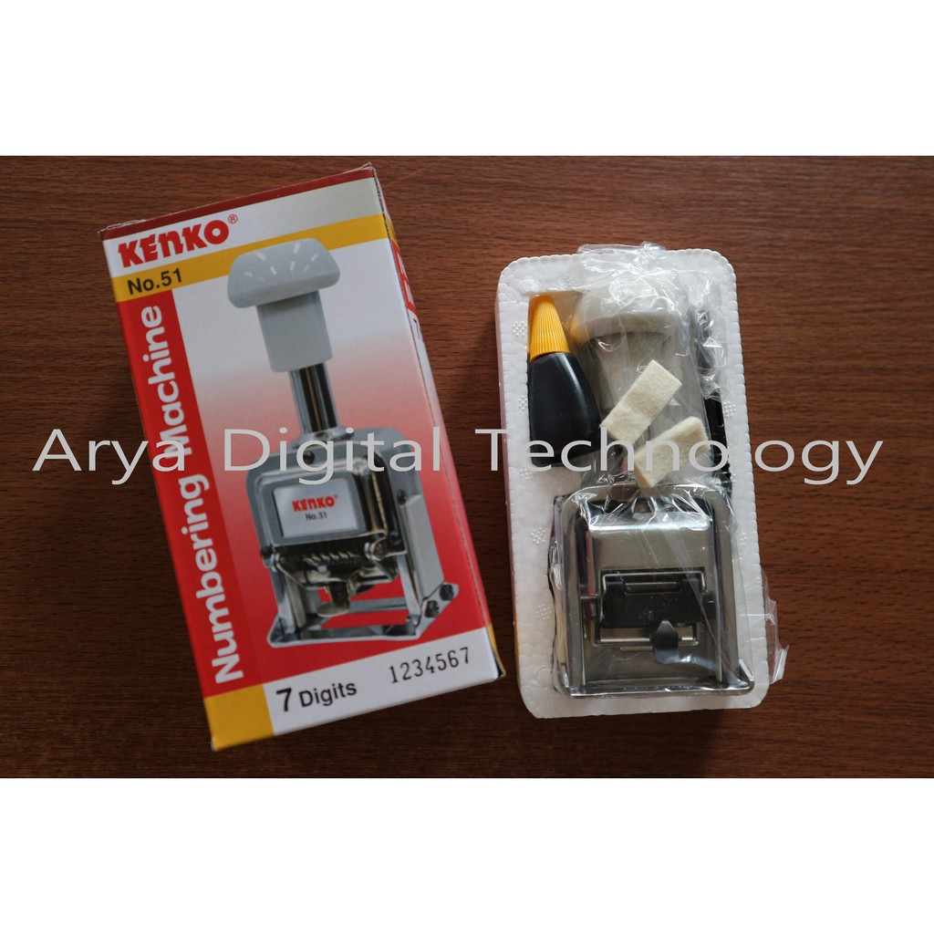 Jual Automatic Numbering Machine Kenko Nomor Mesin Tujuh 7 Digits No 51 ...