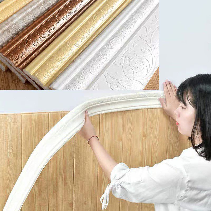 Jual Wall Border List Wallpaper Dinding Foam 3D Walpaper Lis Foam ...