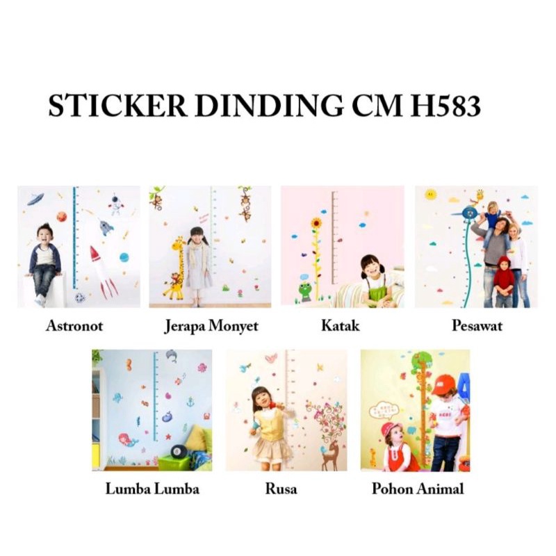 Jual Stiker Dinding Ukur Tinggi Badan Anti Air | Shopee Indonesia