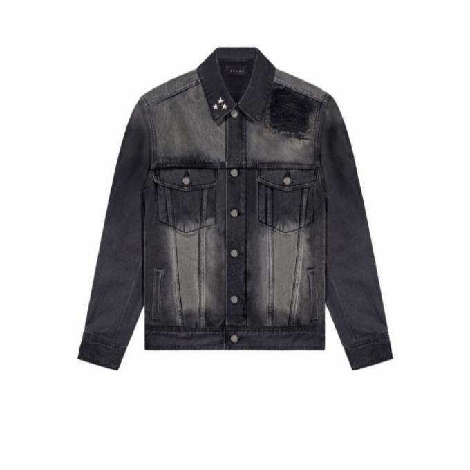Jual Rucas Jade Black Biker Denim Jacket [ORIGINAL 100%]8 | Shopee ...