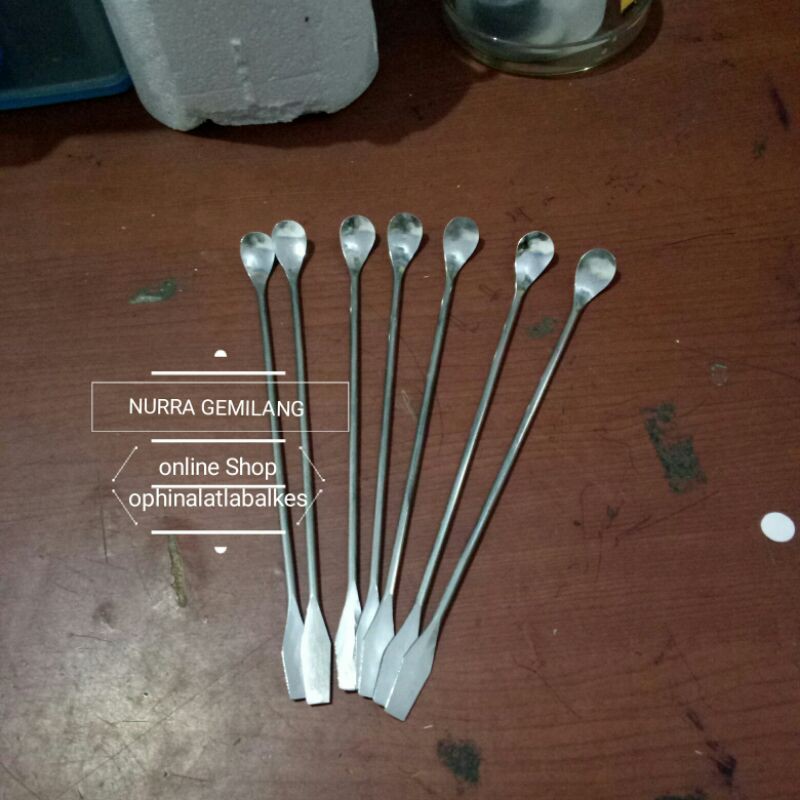 Jual Spatula / Sendok Bahan Kimia Stainless Steel 30cm dan 18cm ...
