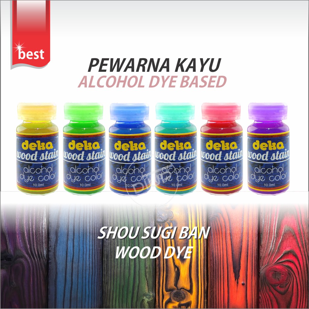 Jual DEKA wood stain ALCOHOL dye color based SHOU SUGI BAN wood dye ...