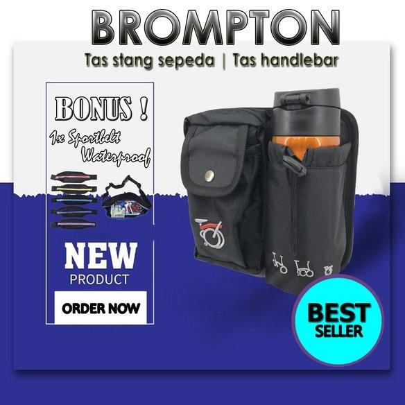 Jual TAS SEPEDA STANG BROMPTON HANDLEBAR BAG DENGAN TEMPAT AIR MINUM ...