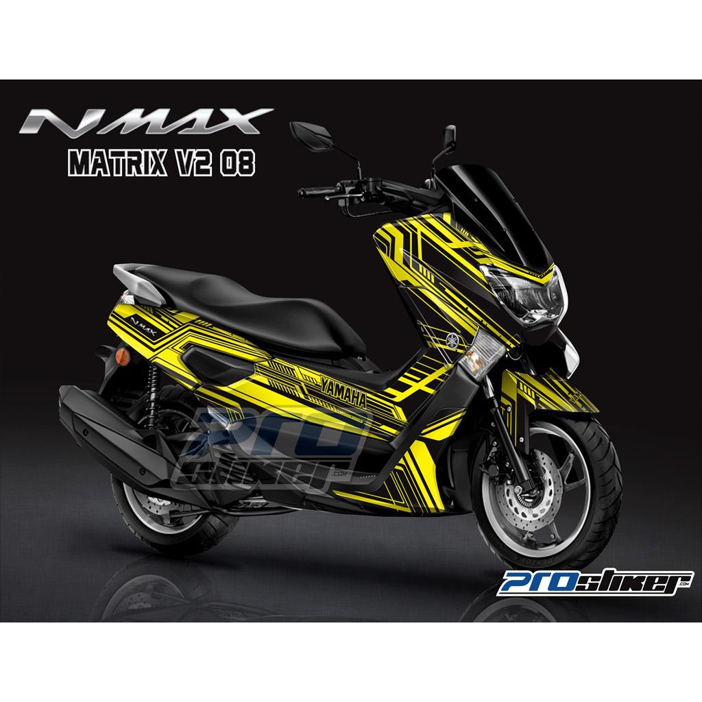 Jual Decal Stiker NMAX Variasi Desain MATRIX V2 Grafis Simpel Full Body ...