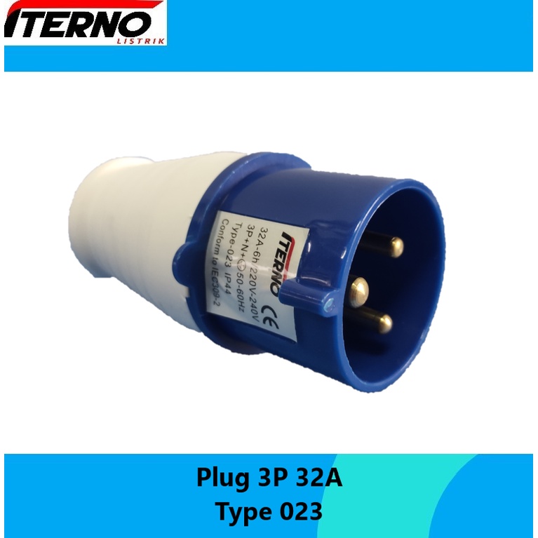 Jual Plug 3P 32A IP44 Iterno | Shopee Indonesia