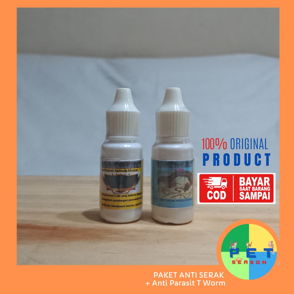 Jual PAKET OBAT SERAK DAN PARASIT CACING PADA BURUNG | Shopee Indonesia