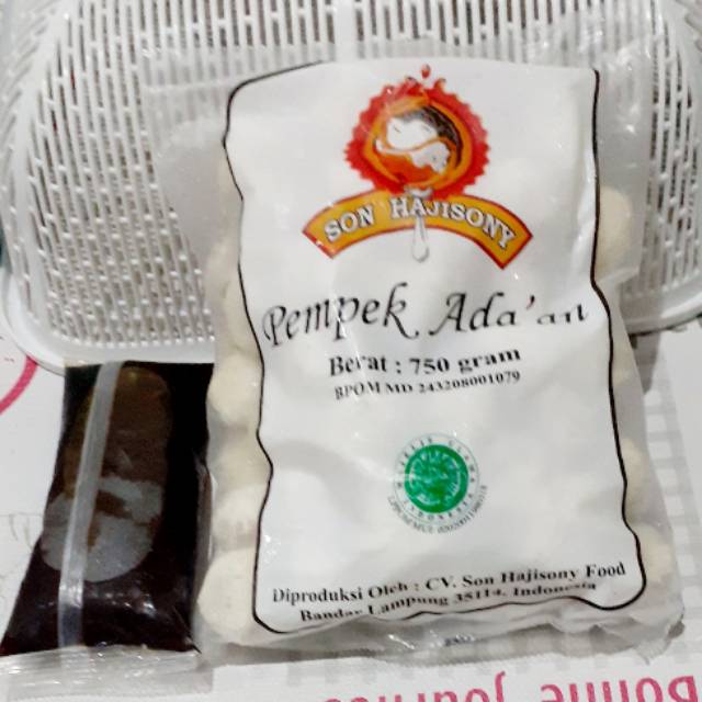 Jual Pempek haji sony adaan / lenjer bungkus putih plus cuko 750gr ...