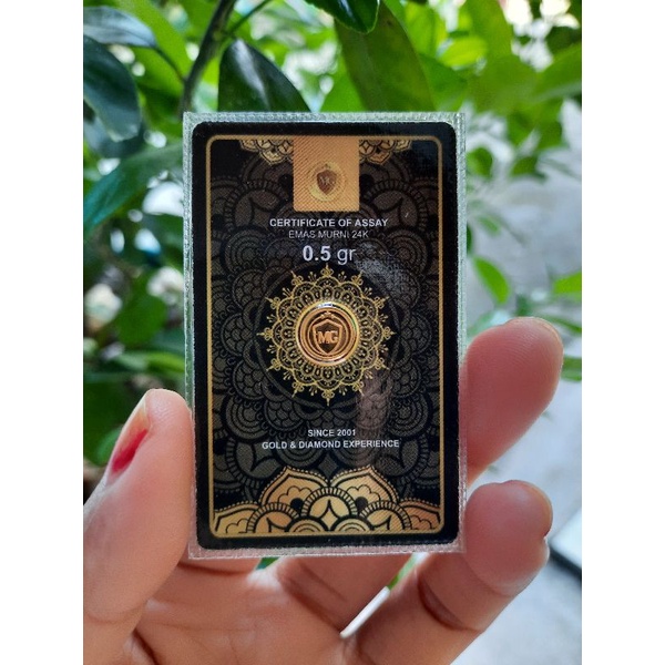Jual Minigold 0.5gr Logam Mulia 24K Distributor Resmi | Shopee Indonesia