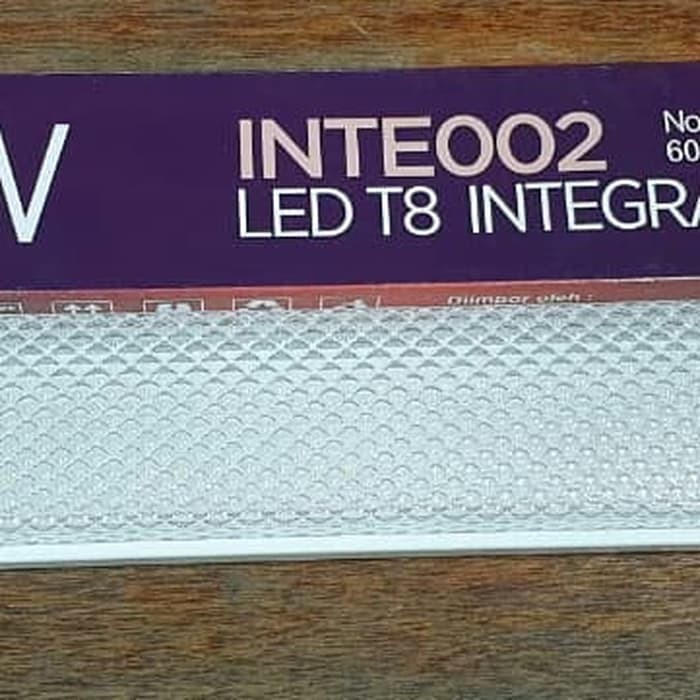 Jual Lampu Led T8 Integrated Tube INTE002 18 watt Putih 60 cm merk In ...