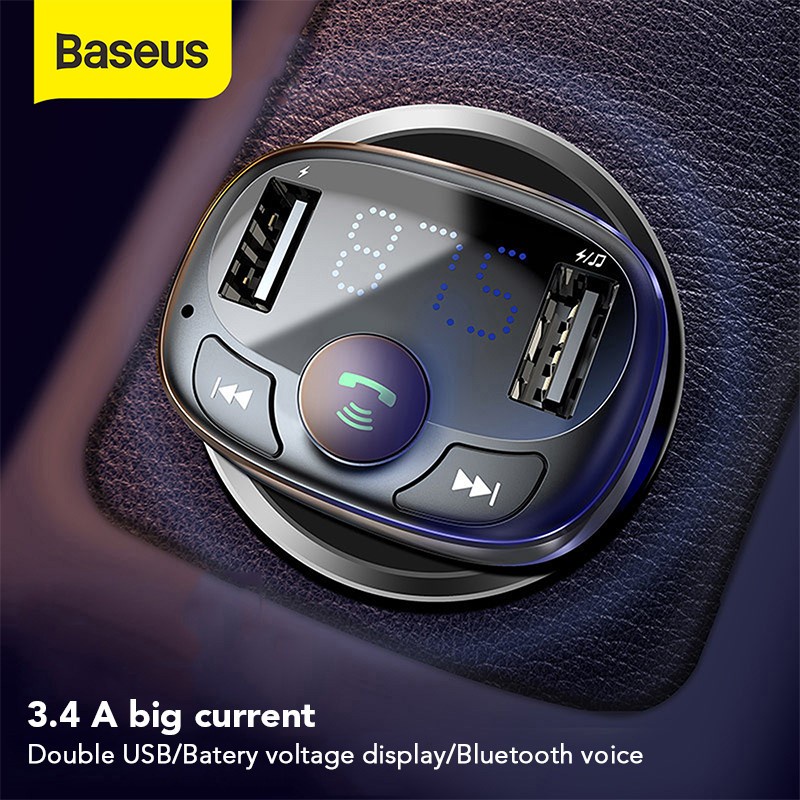 Jual BASEUS Dual USB Car Charger FM Transmitter Modulator MP3 PLAYER ...