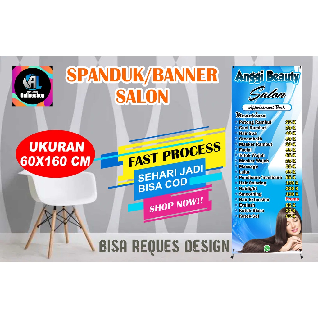 Jual Spanduk, Banner Salon (Model New) | Shopee Indonesia