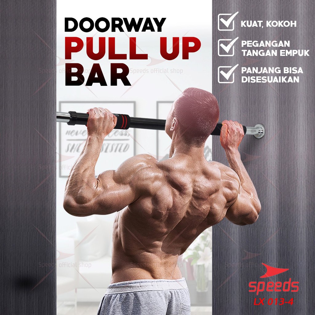 Jual Pull Up Bar Tiang Pull Up Olahraga Pintu Alat Fitness Chin Up ...