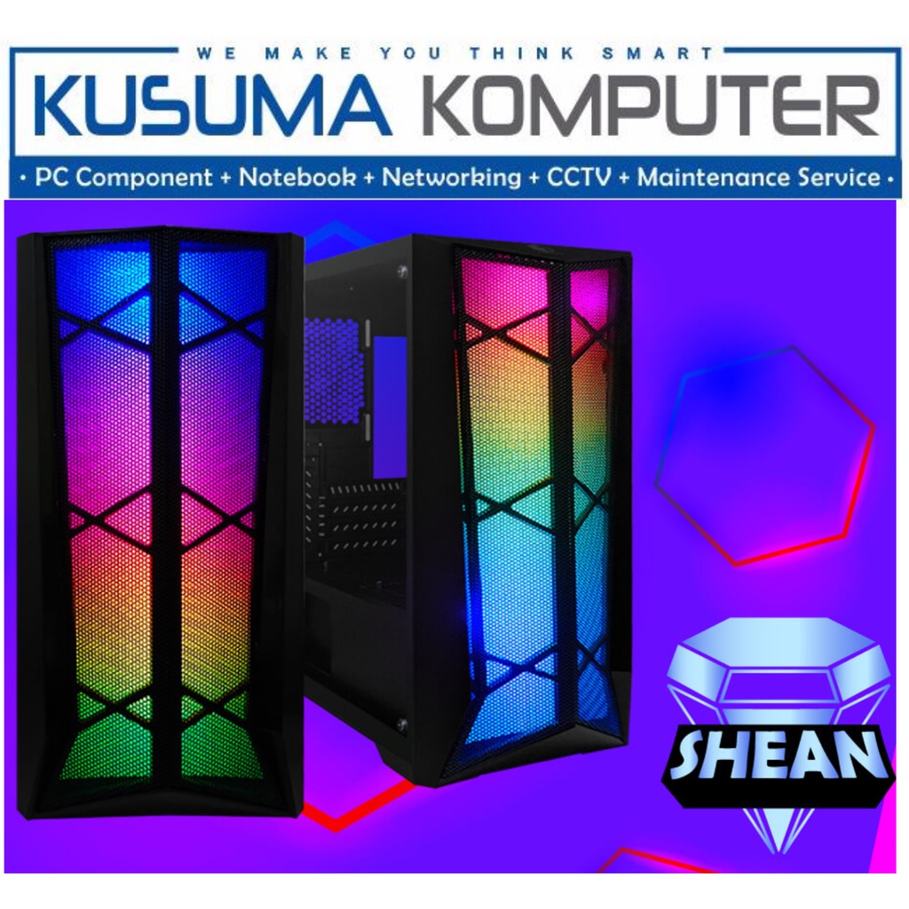 Jual Casing Cube Gaming Shean RGB Led Micro ATX Case | Shopee Indonesia