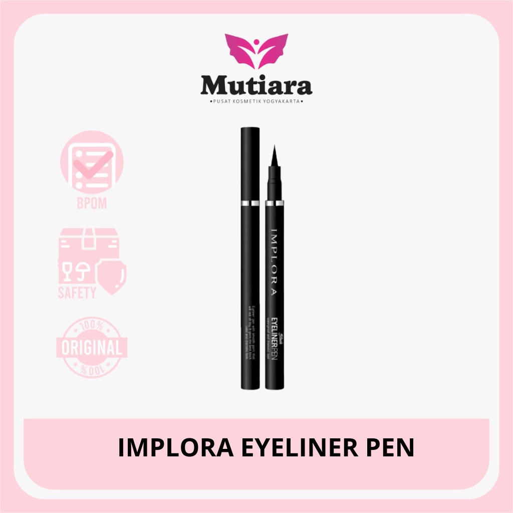 Jual IMPLORA EYELINER PEN BLACK | Shopee Indonesia