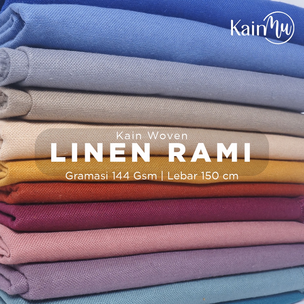 Jual KAIN LINEN RAMI - KAINMU | Shopee Indonesia