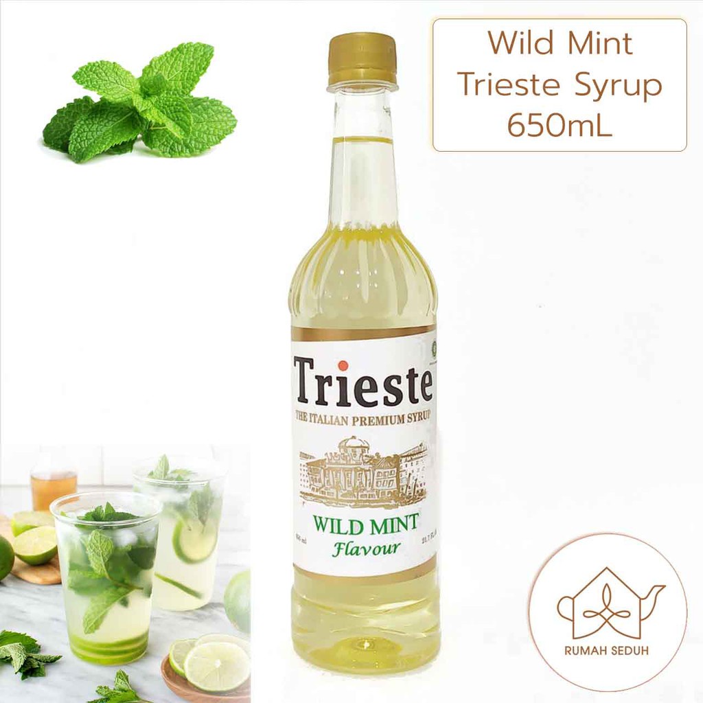 Jual 650 mL Sirup Wild Mint Trieste - Trieste Italian Syrup Original ...