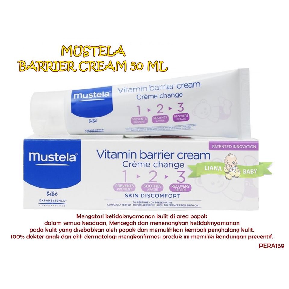 Jual PERA169 MUSTELA BARRIER CREAM 50 ML / CREAM RUAM BAYI / DIAPER ...