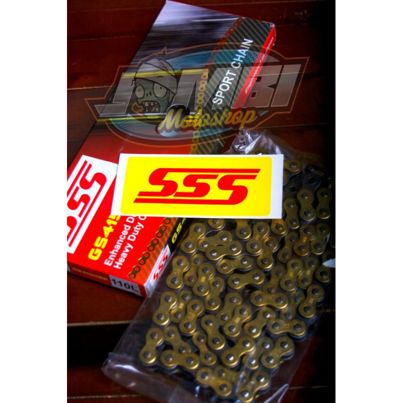 Jual RANTAI SSS 415 HSB GOLD 110L /130L RANTAI TIPIS ORIGINAL | Shopee Indonesia