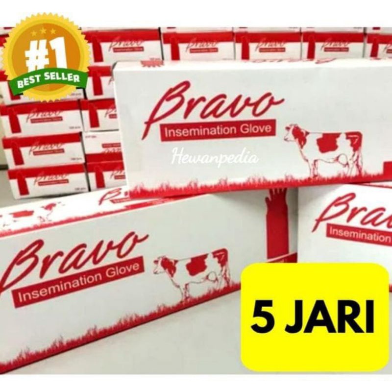 Jual GLOVE RECTAL BRAVO IB 5 JARI SAPI KUDA - PLASTIC SHEATH GUN IB IMV ...