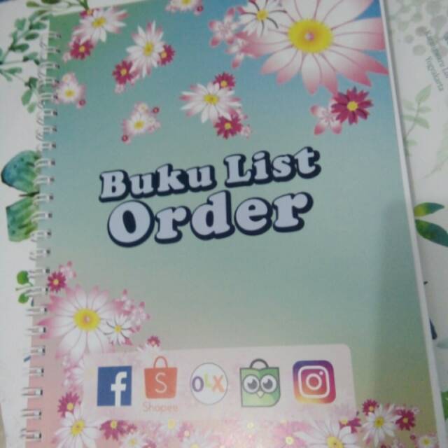 Jual Buku list order Motif Bunga (200 halaman) | Shopee Indonesia