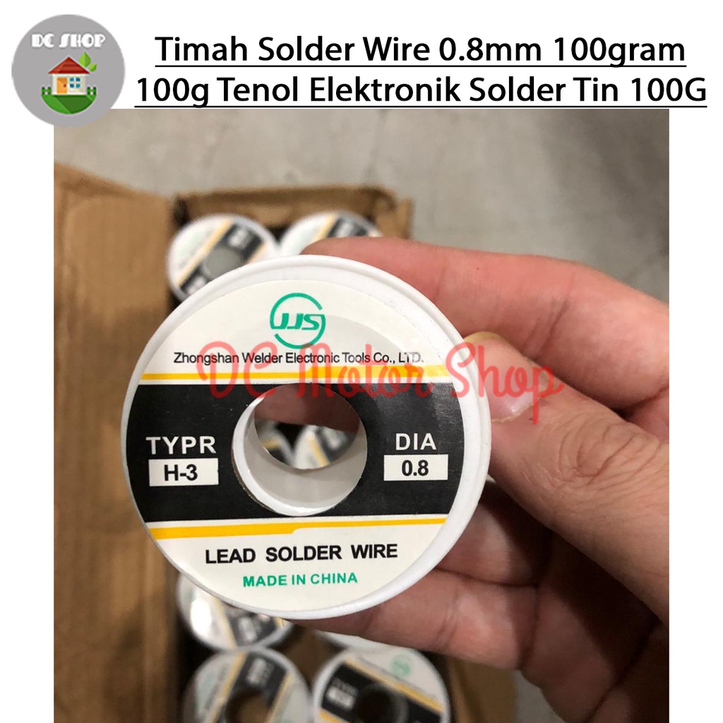 Jual Timah Solder Wire 0.8mm 100gram 100g Tenol Elektronik Solder Tin ...
