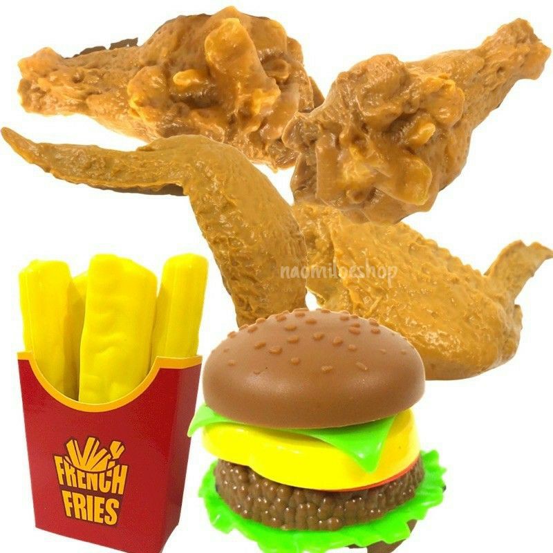 Jual mainan masak masakan mainan burger anak | mainan ayam goreng Fast ...