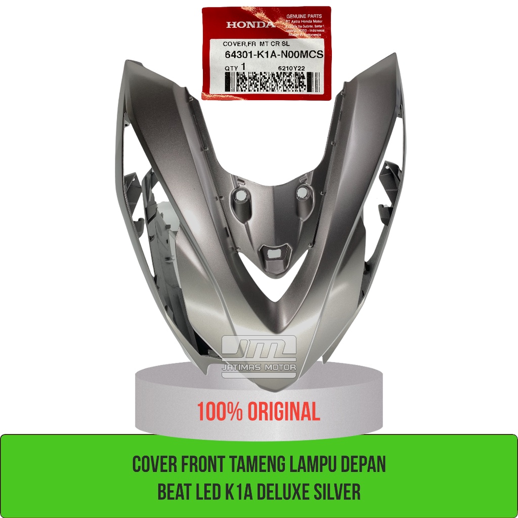 Jual Cover tameng lampu depan beat led K1A deluxe silver 64301-K1A-N00MCS 64301-K1A-N00HSM ...