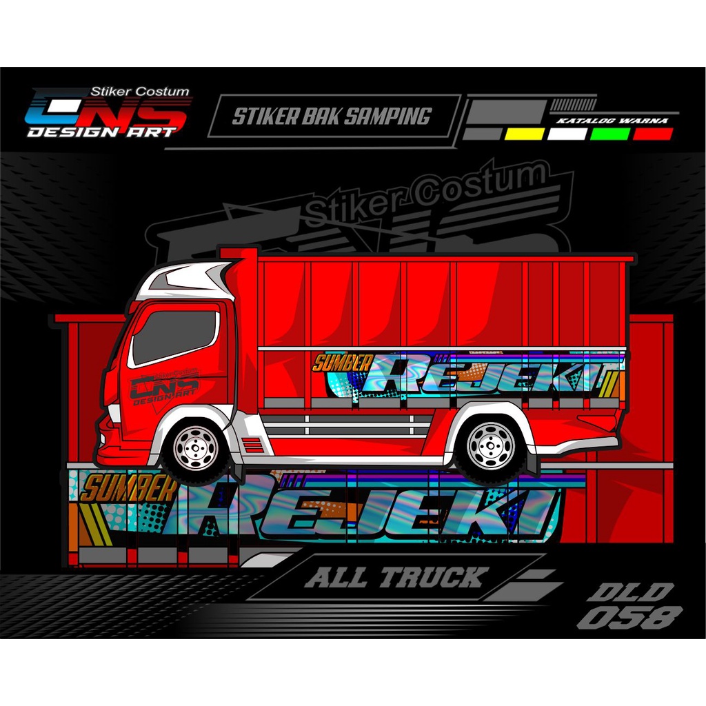 Jual Sticker Stiker Truk Canter Sticker Stiker Bak Samping Truk Canter ...